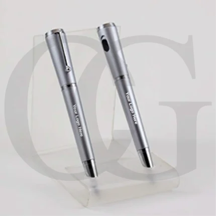 Simple Silver Plastic Pen - Corporate Gifting
